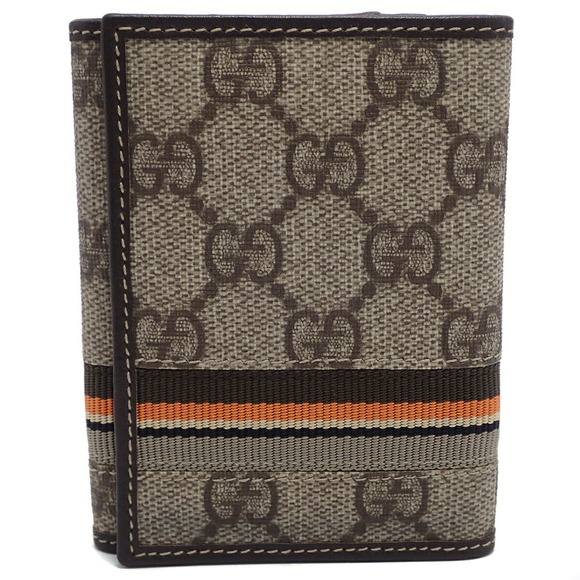 Gucci | Bags | Gucci Gg Supreme Leather Card Case Orange | Poshmark